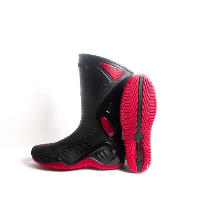 Jual Sepatu Boot Tinggi Ap Moto 2 Ap Boots Karet Lokal Anti Air Slip ...