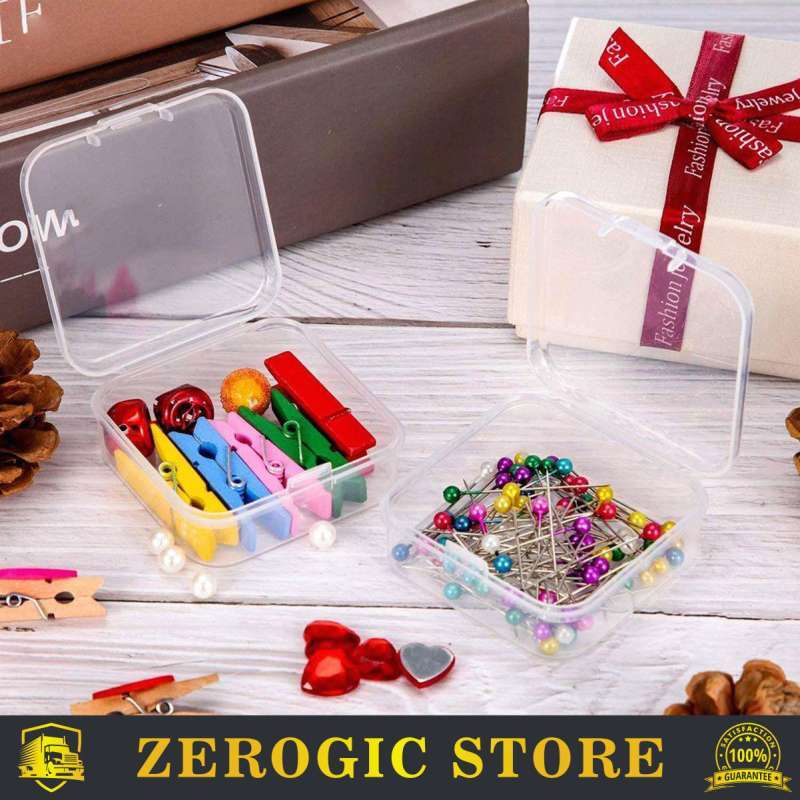 Jual Kotak Simpan Jarum Pentul Jepitan Clip On Mini Plastik Hiasan ...