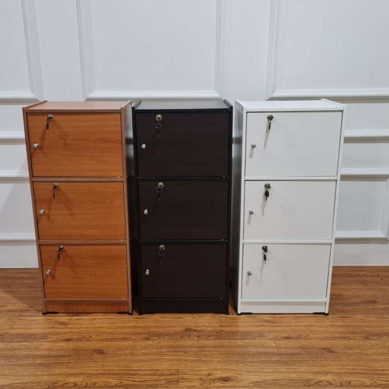 Promo Rak Buku Cabinet Rak Serbaguna Bedside Loker Rak 4 Susun Lemari ...
