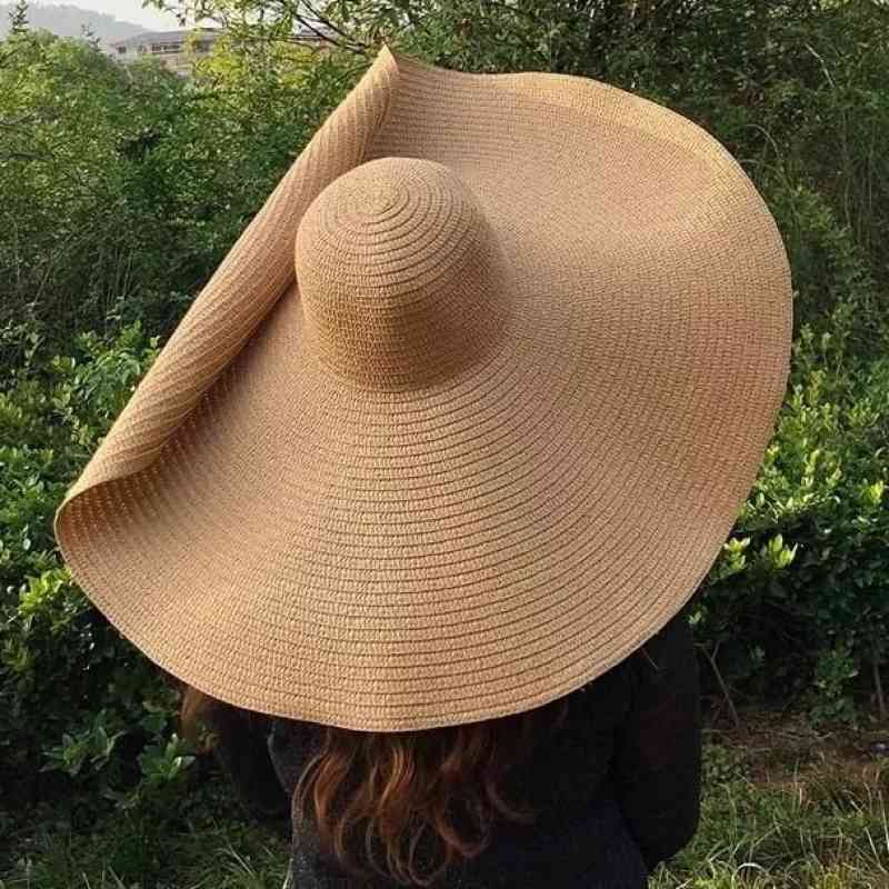 Jual Topi Pantai Jerami Pita Straw Hat Korea Import Wanita - Krem Di Seller Wd_store ...