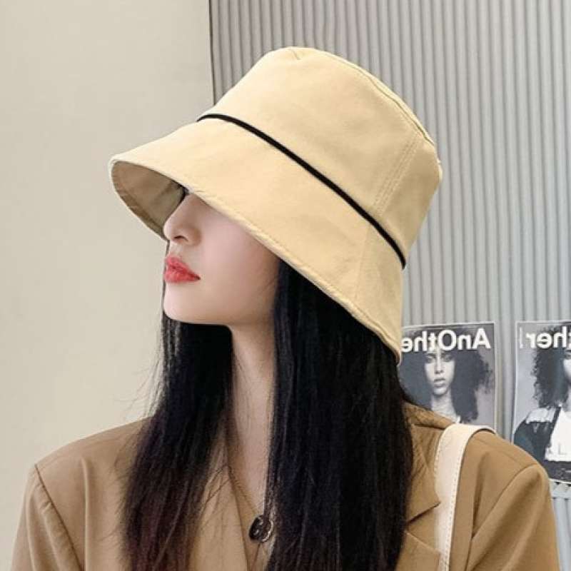 Jual Topi Bucket Hat Polos / Bucket Hat Pendek Simple Casual / Topi ...