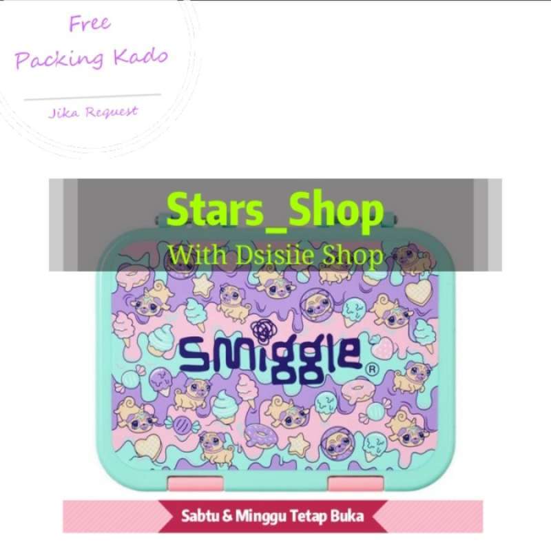 Promo Smiggle Hey There Small Bento Lunchbox Original / Kotak Makan ...