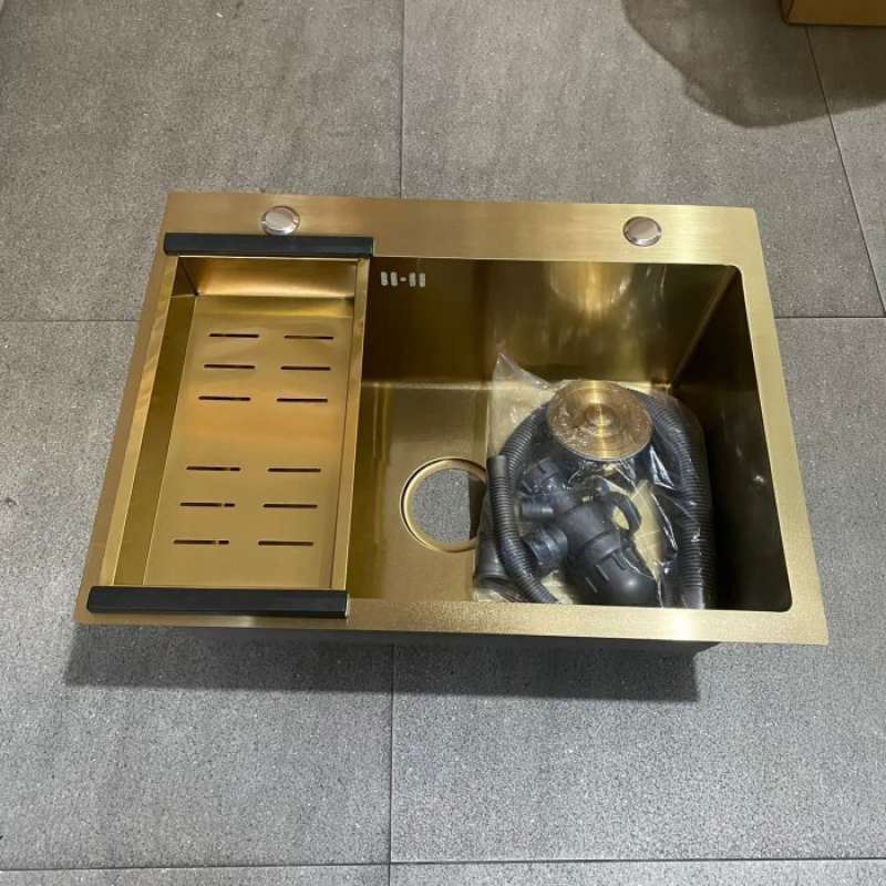 Promo Kitchen Sink Gold Stainless 304 Tebal -bak Cuci Piring Stenless ...