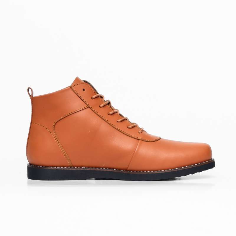 Promo Anubis Tan - Sepatu Kulit Kasual Boot Formal Pria Sepatu Boots ...