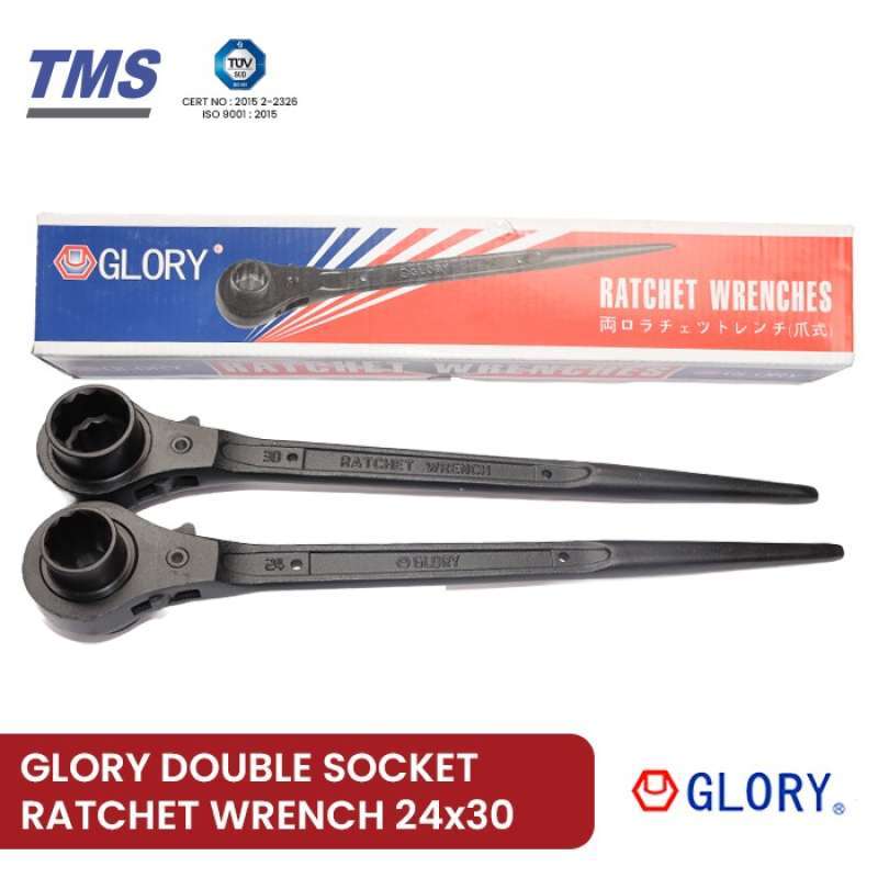 Promo Kunci Ratchet Glory Double Socket Ratchet Wrench 24 X 30 - Diskon ...