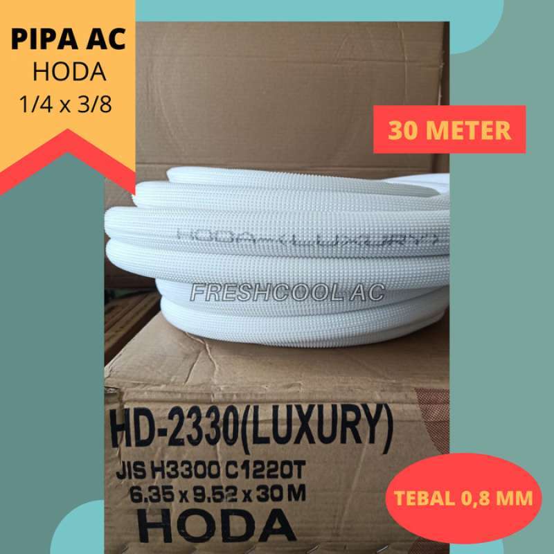 Promo Pipa Ac Hoda 1/4 X 3/8 Utk Ac 1/2 Pk - 1 Pk (30 Meter) Tebal 0,8 Mm Diskon 23% Di Seller ...