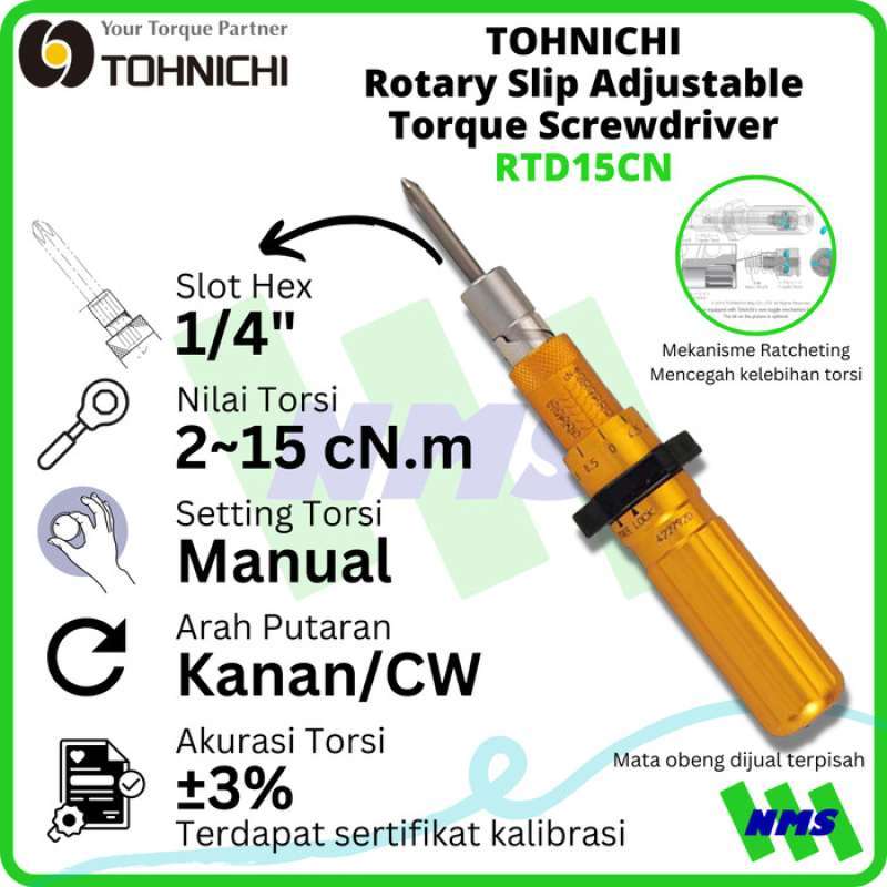 Promo Obeng Torsi Rtd15cn 2 - 15 Cnm Tohnichi Roraty Torque Screwdriver ...
