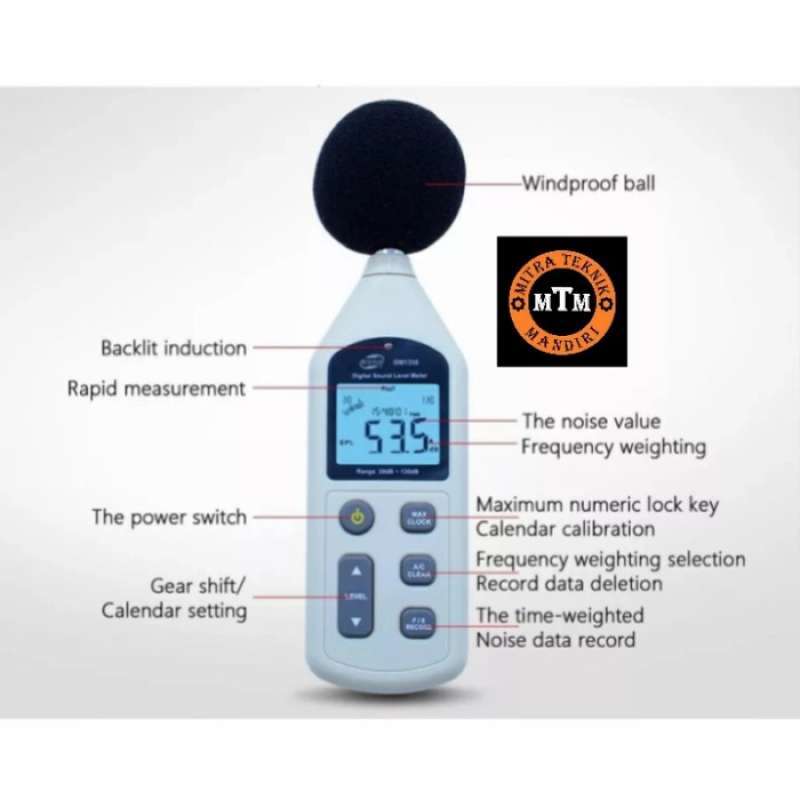 Promo Alat Ukur Suara Digital Sound Level Meter Data Logger Benetech ...