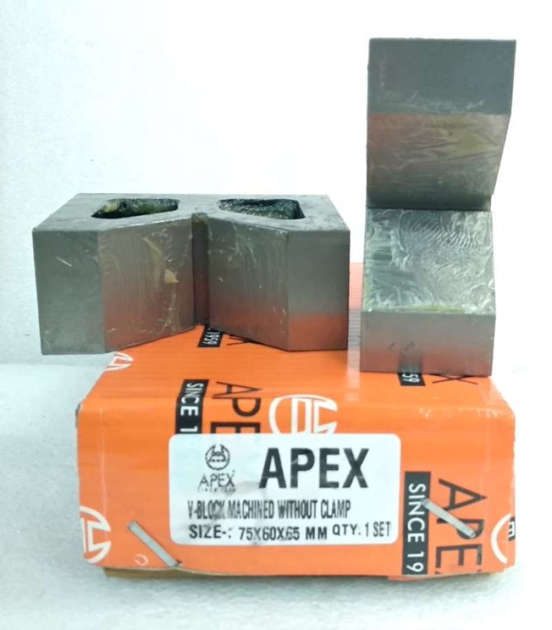 Promo V Block Without Clamp 75x60x65 Mm Apex Diskon 23% Di Seller Kulee ...