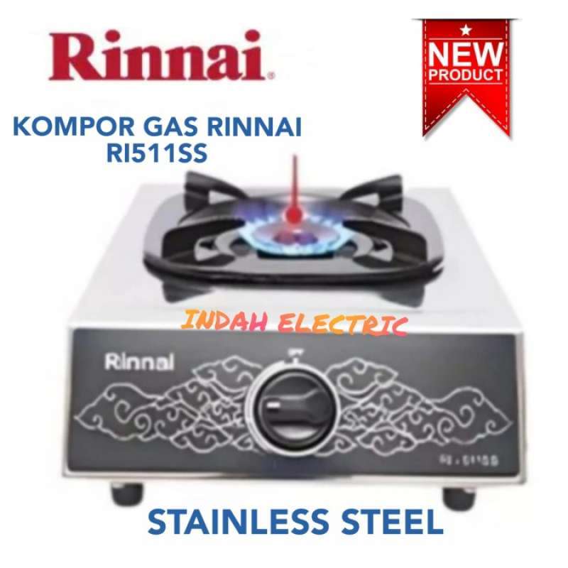 Promo Kompor Gas Rinnai Ri-511ss Stainless Steel 1tungku Baru Diskon 23 ...