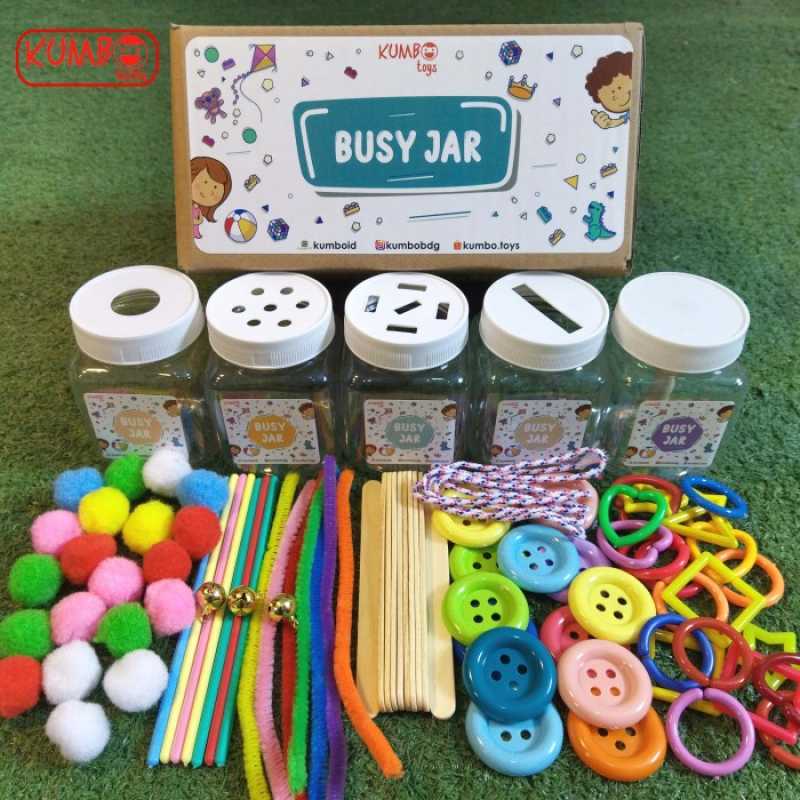 Promo Mainan Montessori Busy Jar Fine Motoric Play Mainan Sensory ...
