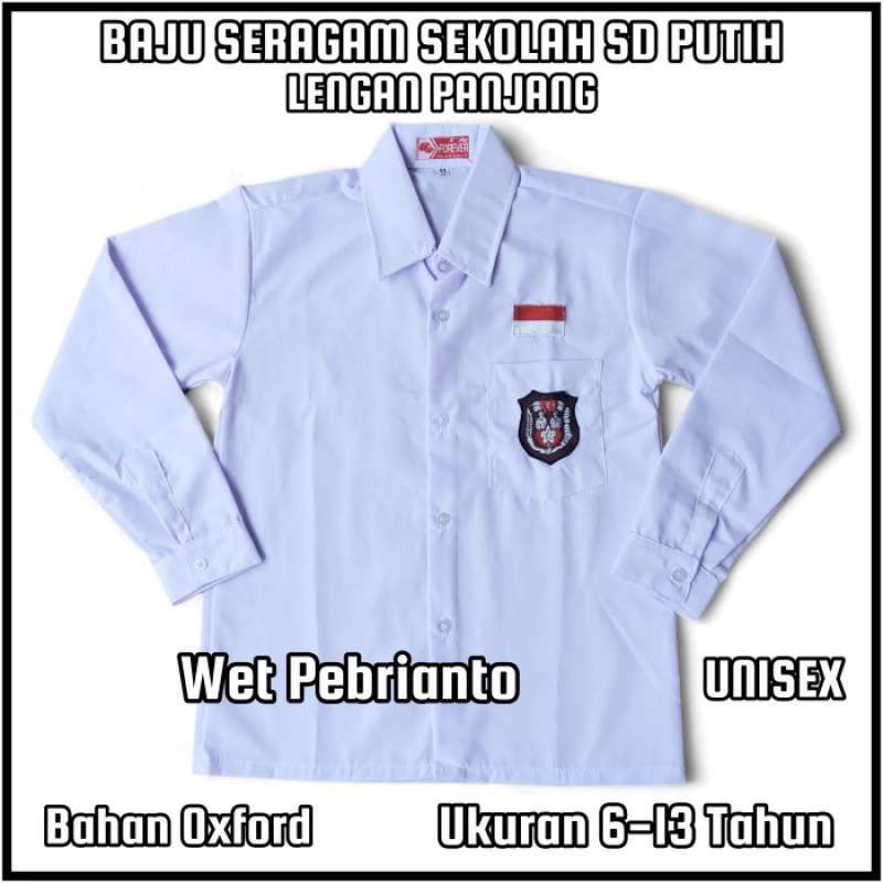 Jual (ukuran Kelas 1-6 Sd) Setelan Lengkap Seragam Sd Perempuan - Topi ...