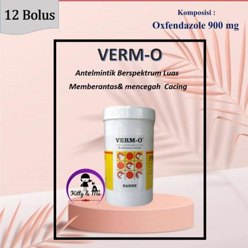 Jual Verm O Bolus Obat Cacing Untuk Sapi, Kerbau Dan Kuda 12 Bolus Di ...