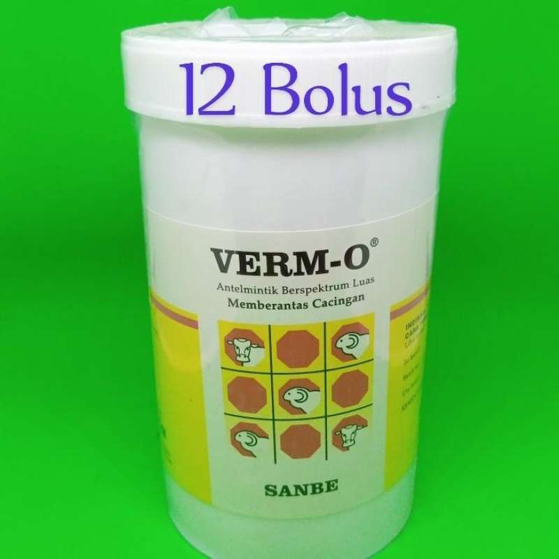 Jual Verm O Bolus Obat Cacing Untuk Sapi, Kerbau Dan Kuda 12 Bolus Di ...