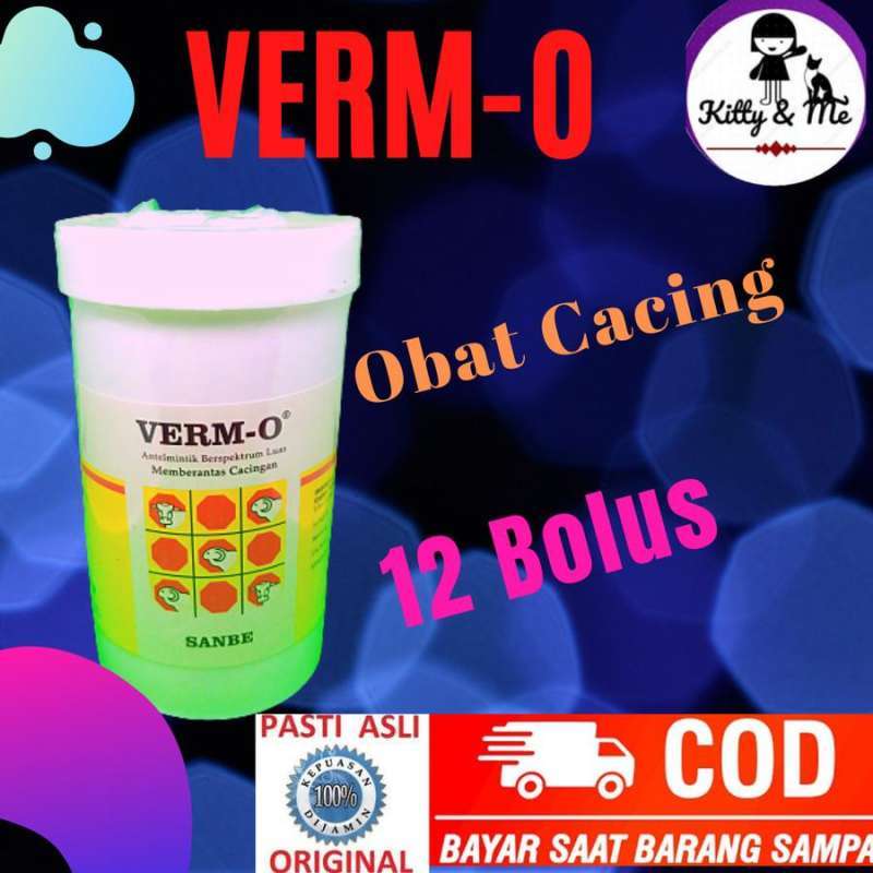 Jual Verm O Bolus Obat Cacing Untuk Sapi, Kerbau Dan Kuda 12 Bolus Di ...