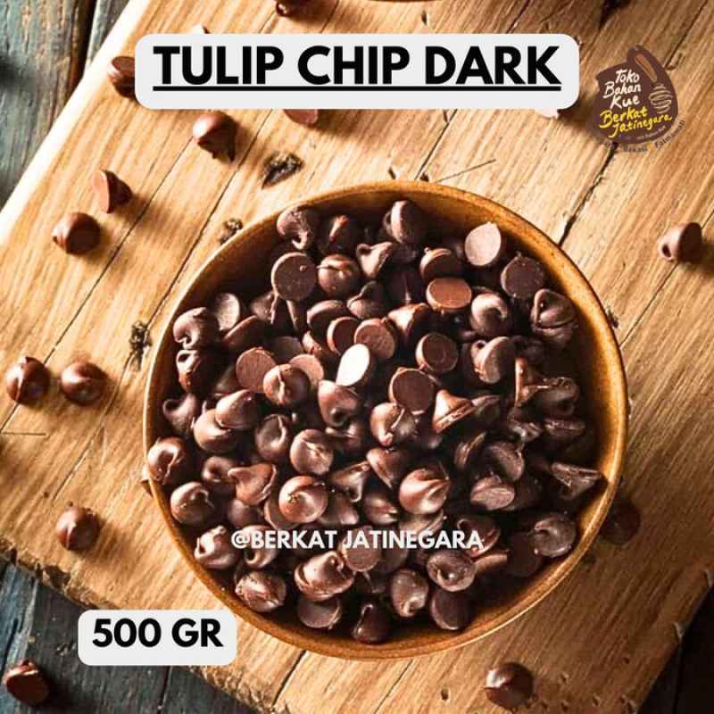 Jual Tulip Chip Dark Coumpond 500 Gr Repack / Choco Chip 500 Gr Di ...