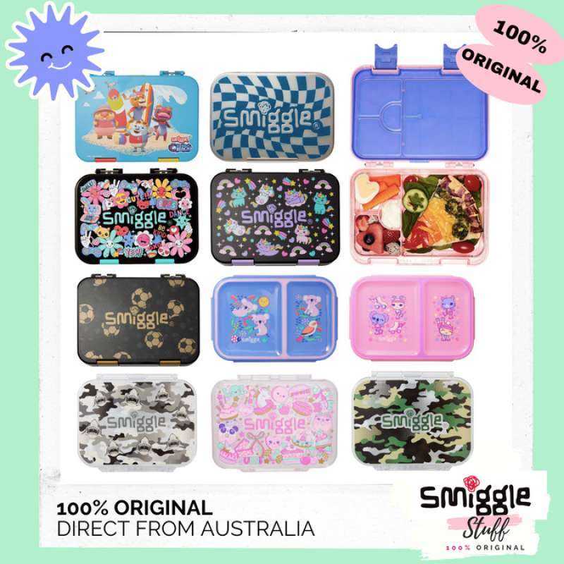 Jual Original Smiggle Lunch Bento Box - Lunchbox - Kotak Makan - Small ...