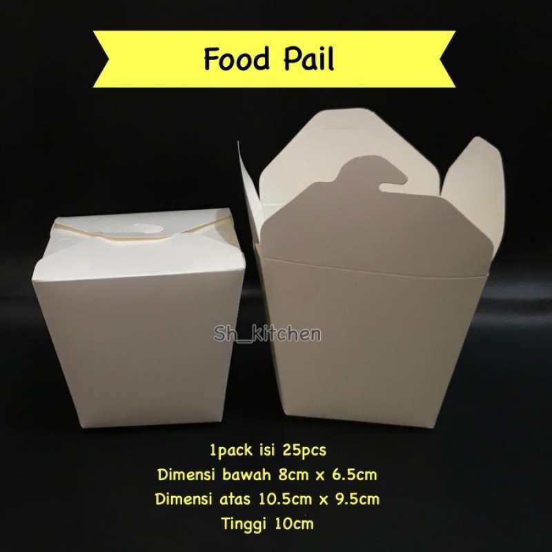 Jual Food Pail Paper 12oz (large) / Box Makanan/ Paper Box Di Seller ...