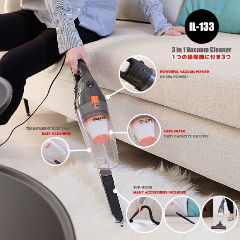 Promo New Idealife 2in1 Mini Vacuum Cleaner - Alat Penyedot Debu Kecil ...