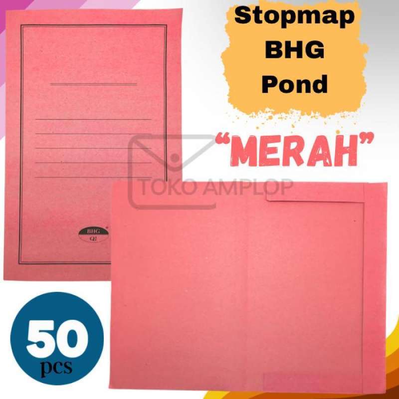 Jual Stopmap / Map Kertas Folio / F4 Murah Per Pack Isi 50 Pcs - Biru ...