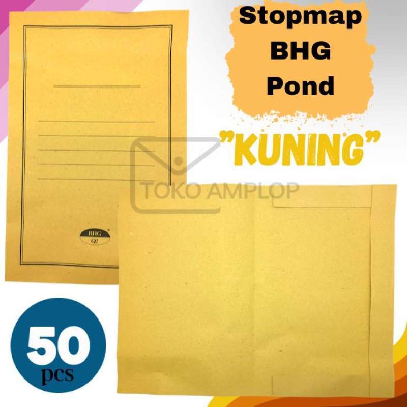 Jual Stopmap / Map Kertas Folio / F4 Murah Per Pack Isi 50 Pcs - Biru ...