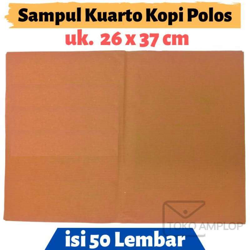 Jual Sampul Buku Tulis Coklat Ukuran Kuarto/sampul Coklat Perkalian ...
