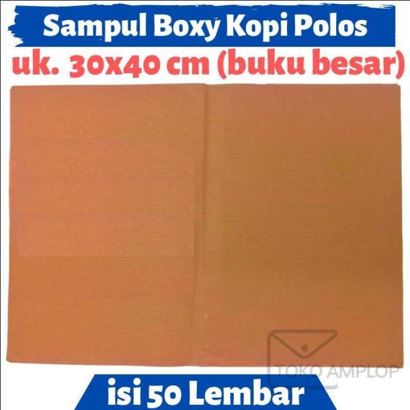Jual Sampul Buku Tulis Coklat Ukuran Kuarto/sampul Coklat Perkalian ...