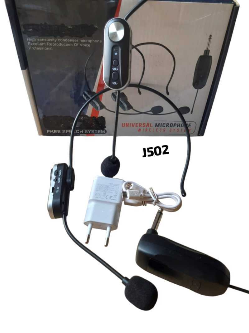 Jual J502 Mic Bando Wireles Universal High Sensitivity Condenser Microphone Headphone Headset ...