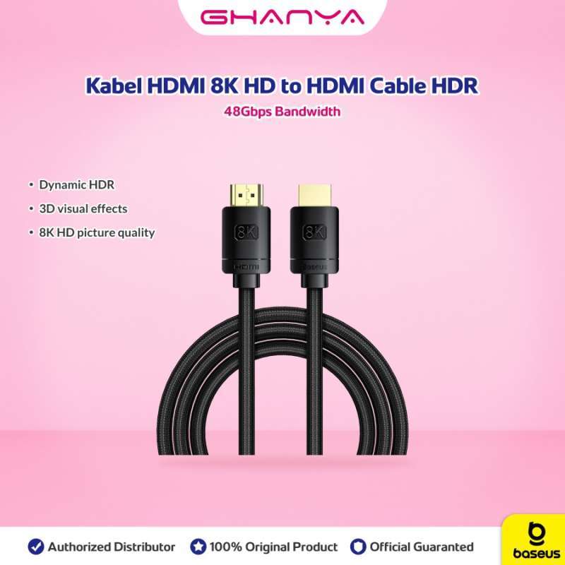 Promo Baseus Kabel Hdmi 8k Hd To Hdmi Cable Hdr High Definition Series ...