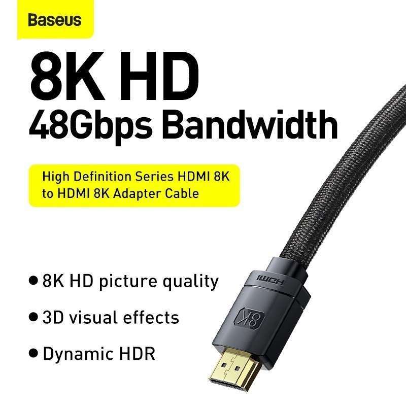 Promo Baseus Kabel Hdmi 8k Hd To Hdmi Cable Hdr High Definition Series ...