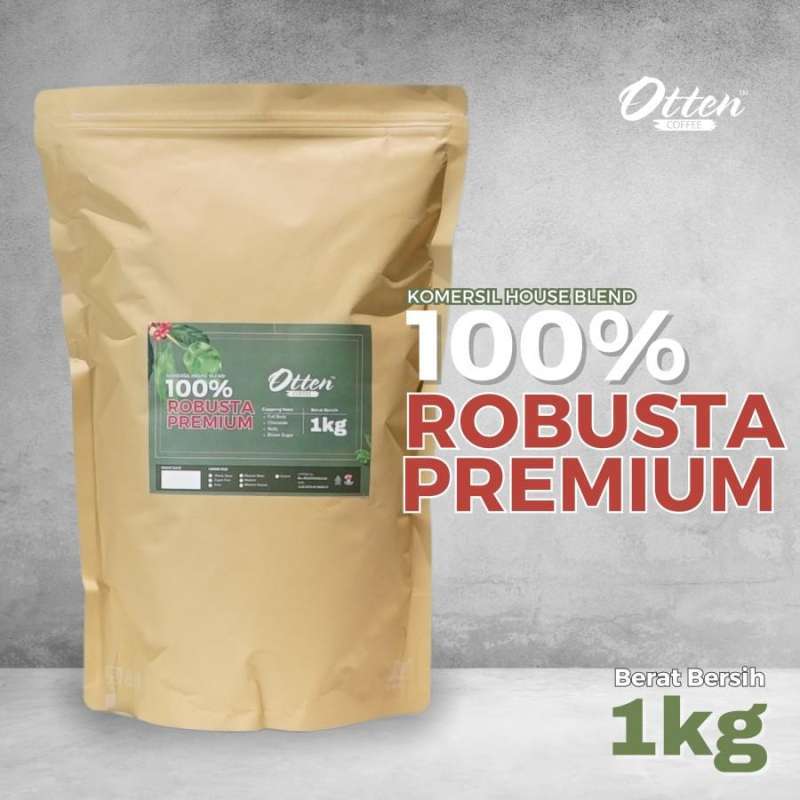 Jual Biji Bubuk Kopi 100% Full Robusta Premium House Blend 1kg Otten ...