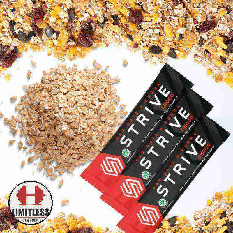 Promo Strive Energy Bar 40g - 1 Box | Healthy Vegan Bars Oat Kurma ...