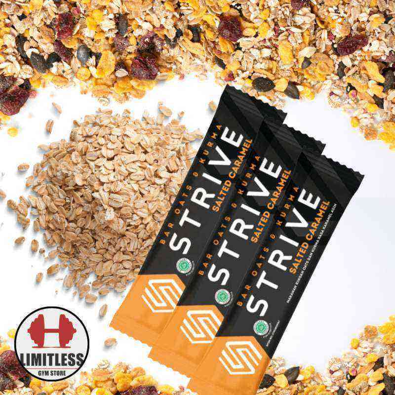 Promo Strive Energy Bar 40g - 1 Box | Healthy Vegan Bars Oat Kurma ...