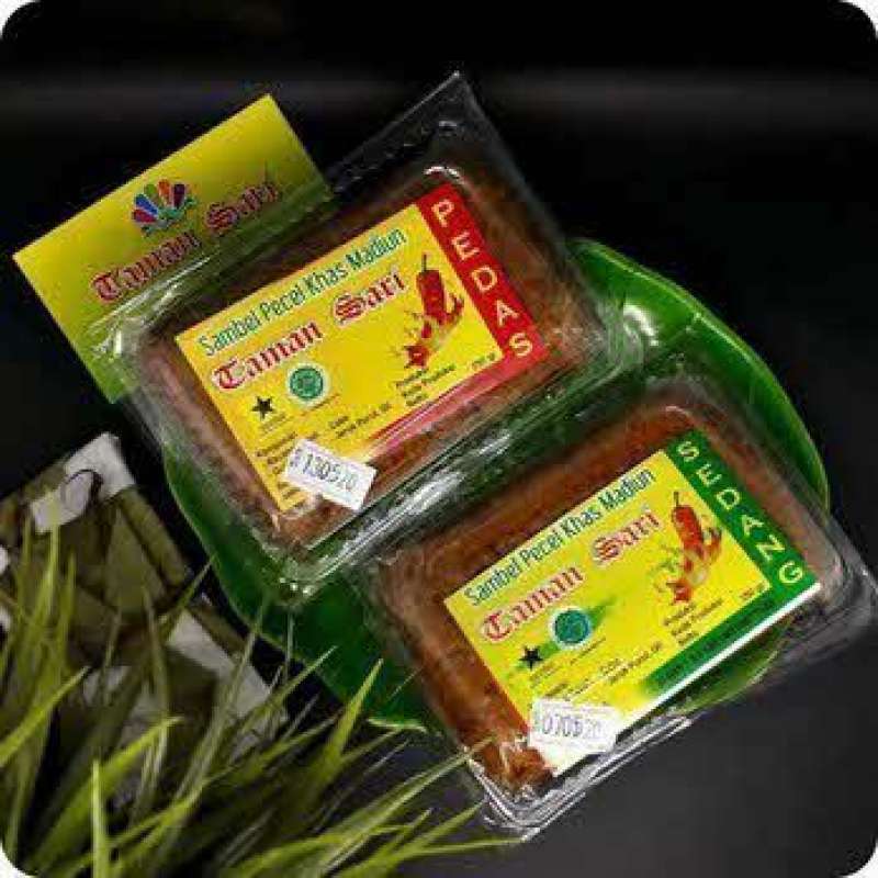 Jual Sambal Pecel Madiun / Sambel Pecel Madiun Cap Taman Sari 250gr ...