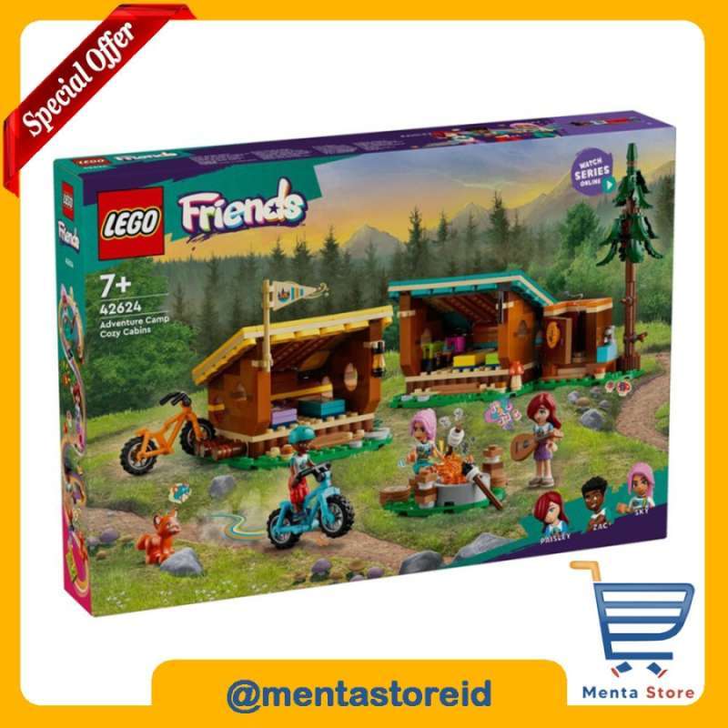 Promo Lego Friends 42624 Adventure Camp Cozy Cabins Diskon 15% Di ...