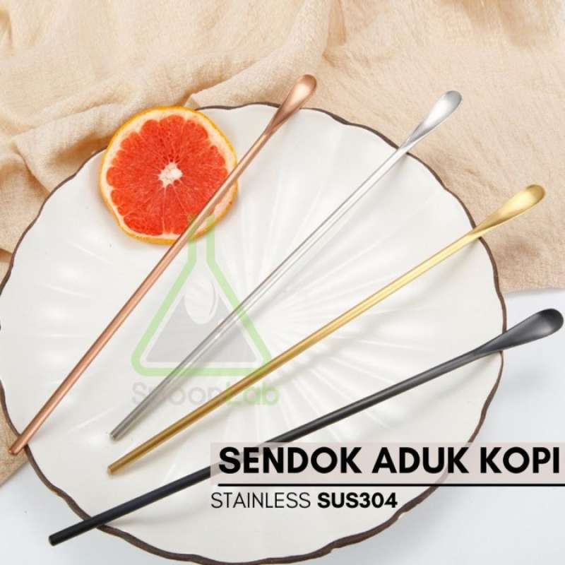 Jual Sendok Stainless Steel Sus304 Sendok Pengaduk Kopi Tebal Minuman ...