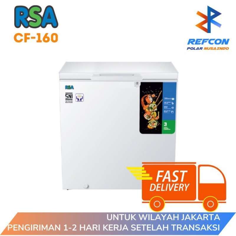 Promo Chest Freezer Rsa Cf-160 / Cf160 Freezer Box 150 Liter ...