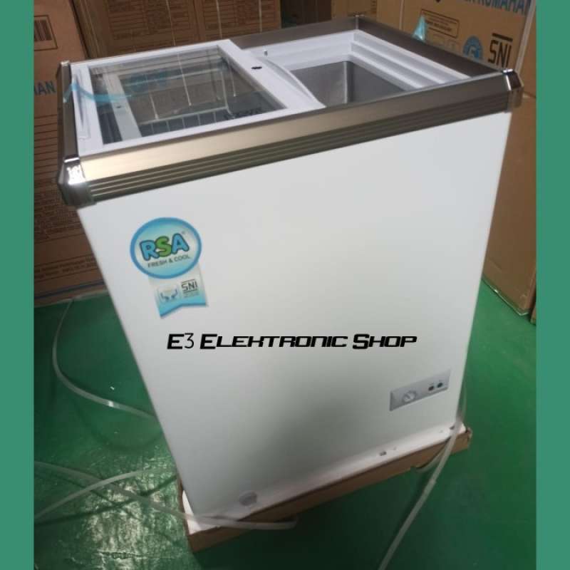 Promo Sliding Freezer Rsa Xs110 Kulkas Kaca Pembeku 100 Liter Garansi ...