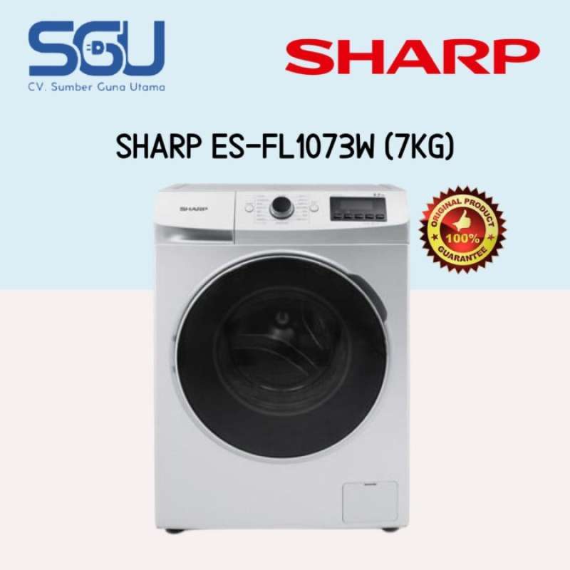 Promo Sharp Es Fl1073w Mesin Cuci Front Loading 7kg Esfl1073 / 1073w Diskon 23% Di Seller ...