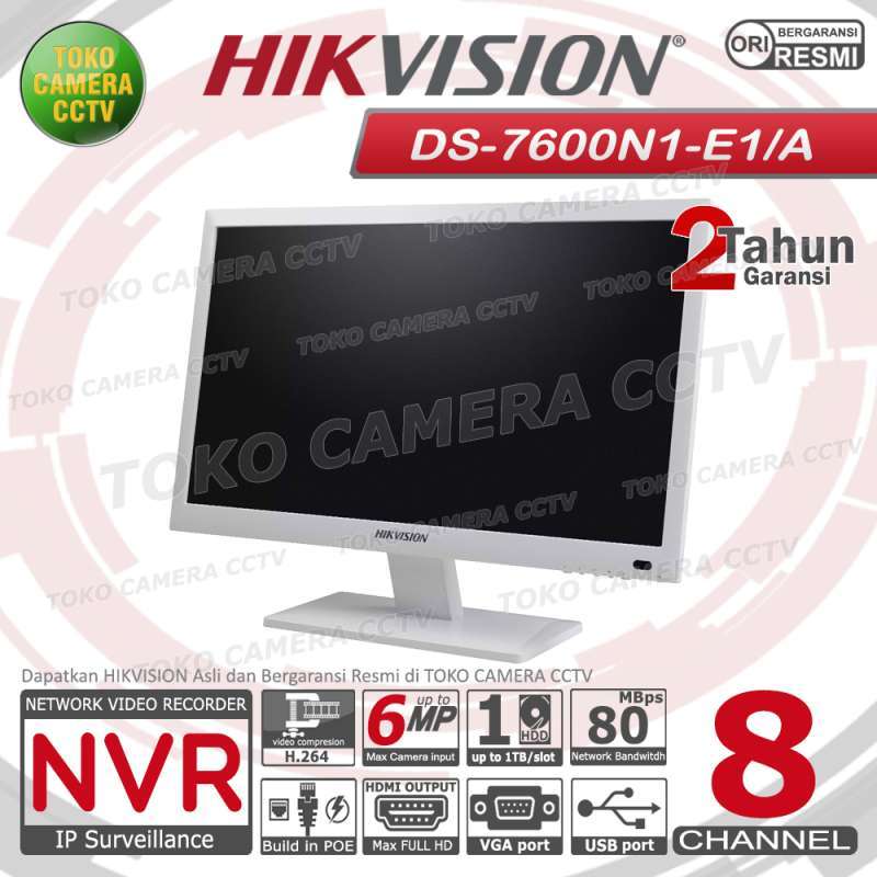 Jual Nvr Hikvision All-in-one Nvr Lcd Monitor Hikvision 8 Channel Di ...
