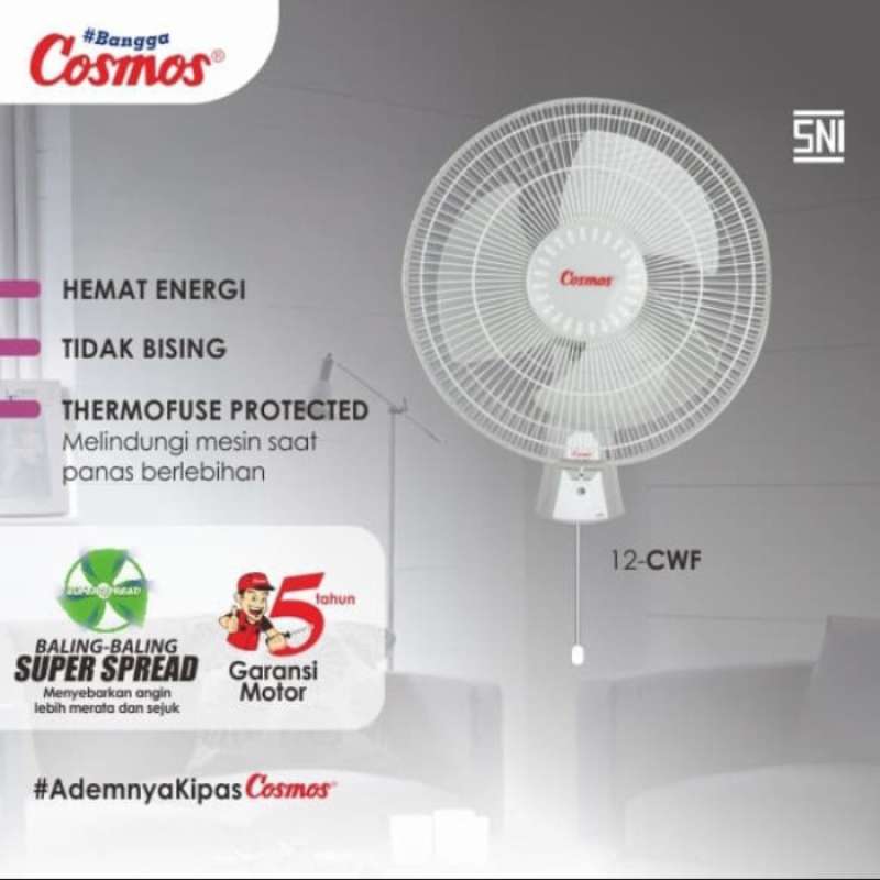 Promo Wall Fan Cosmos Cwf 12 Inch / Kipas Dinding Cosmos Diskon 23% Di ...
