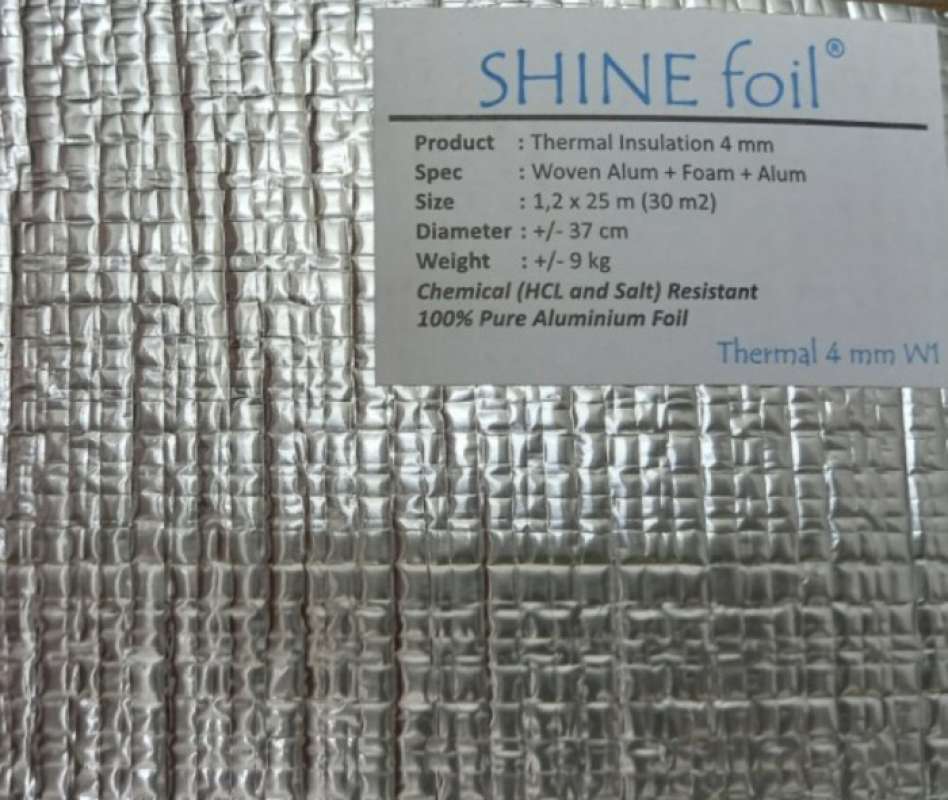Promo Shine Foam Aluminium Foil Thermal Insulation Tebal 4mm. Diskon 23% Di Seller Ogata Store ...