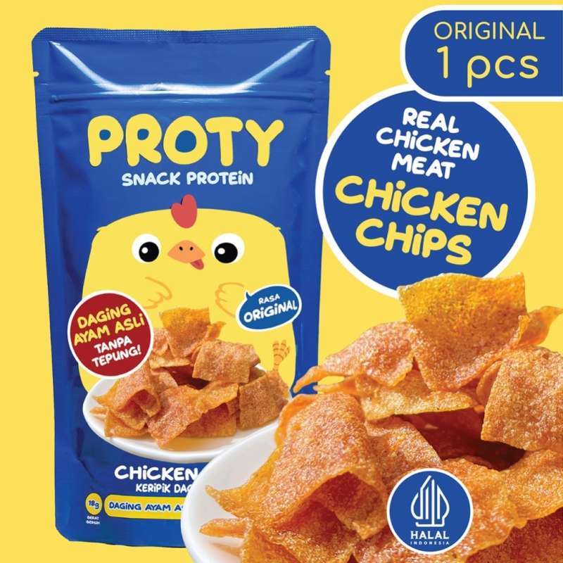 Jual Proty Chicken Chips Original,cheese & Seaweed - Snack Sehat ...