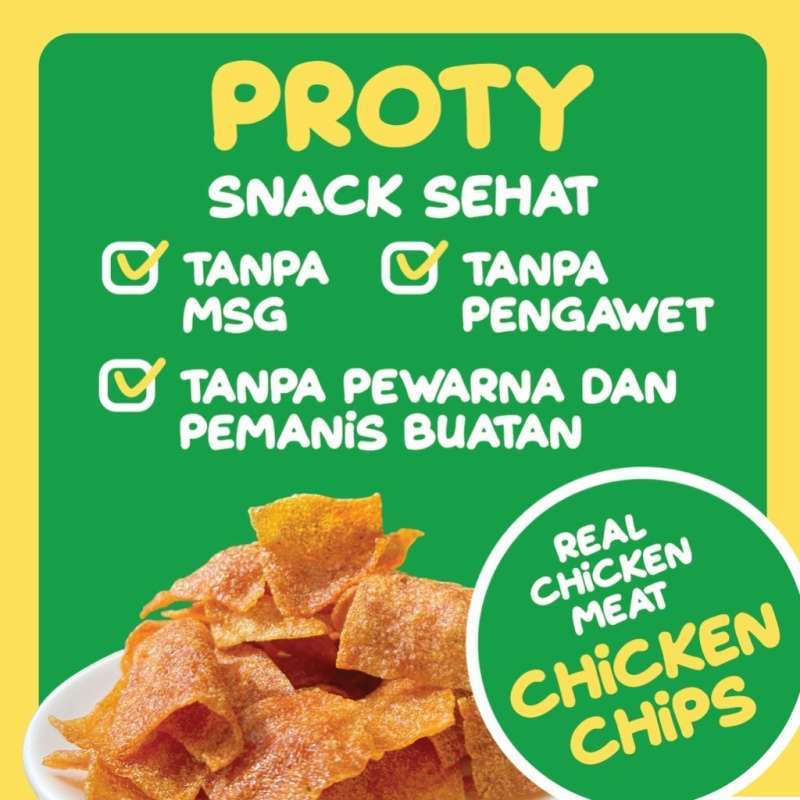 Jual Proty Chicken Chips Original,cheese & Seaweed - Snack Sehat ...