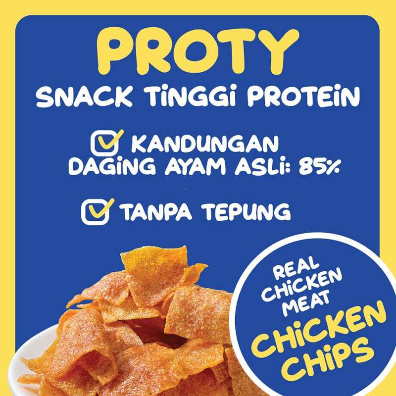 Jual Proty Chicken Chips Original,cheese & Seaweed - Snack Sehat ...