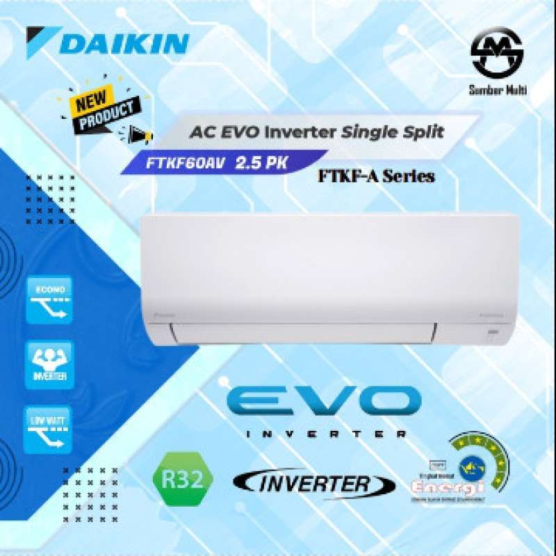 Promo Ac Daikin Evo Inverter 2,5pk 2,5 Pk Ftkf60 Ftkf 60av14 Diskon 23% Di Seller Komiyama Store ...