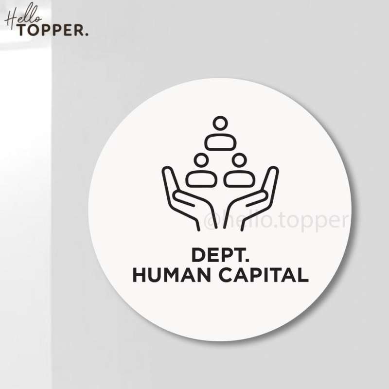 Jual Ruang Dept Human Capital Hrd Sign Akrilik Tempel Dinding Papan ...