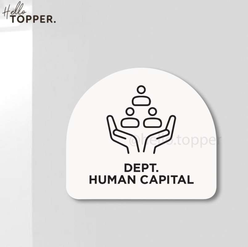 Jual Ruang Dept Human Capital Hrd Sign Akrilik Tempel Dinding Papan ...