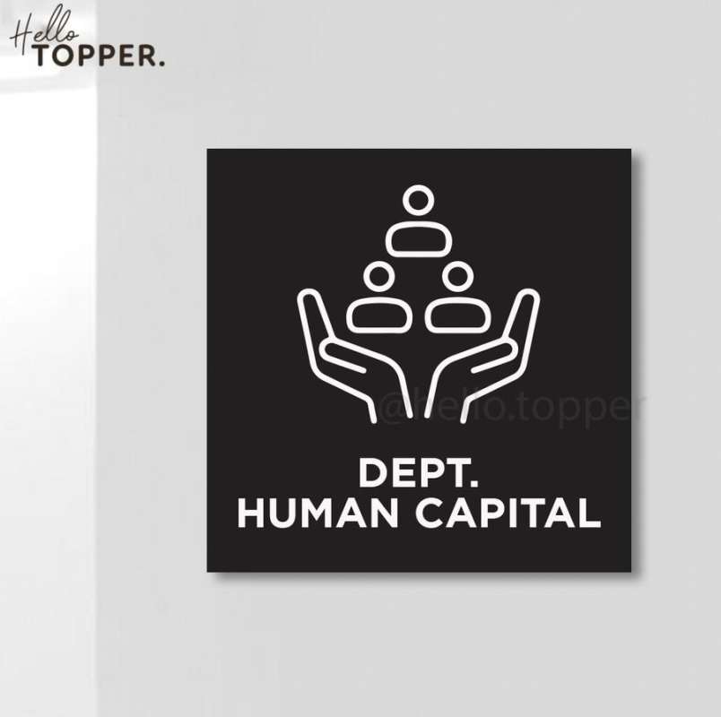 Jual Ruang Dept Human Capital Hrd Sign Akrilik Tempel Dinding Papan ...