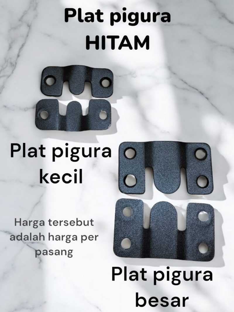 Jual Braket E Hitam Cantolan Bingkai Foto Figura Gantung, Plat Besar ...
